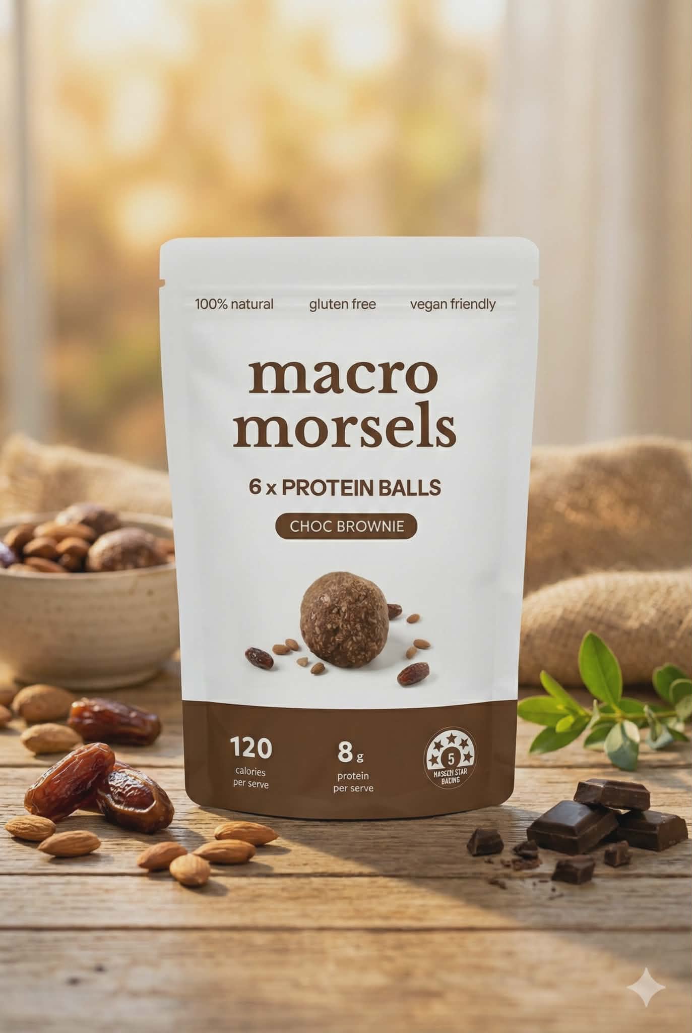 Dark Choc Brownie Protein Balls (x6) – Macro Morsels